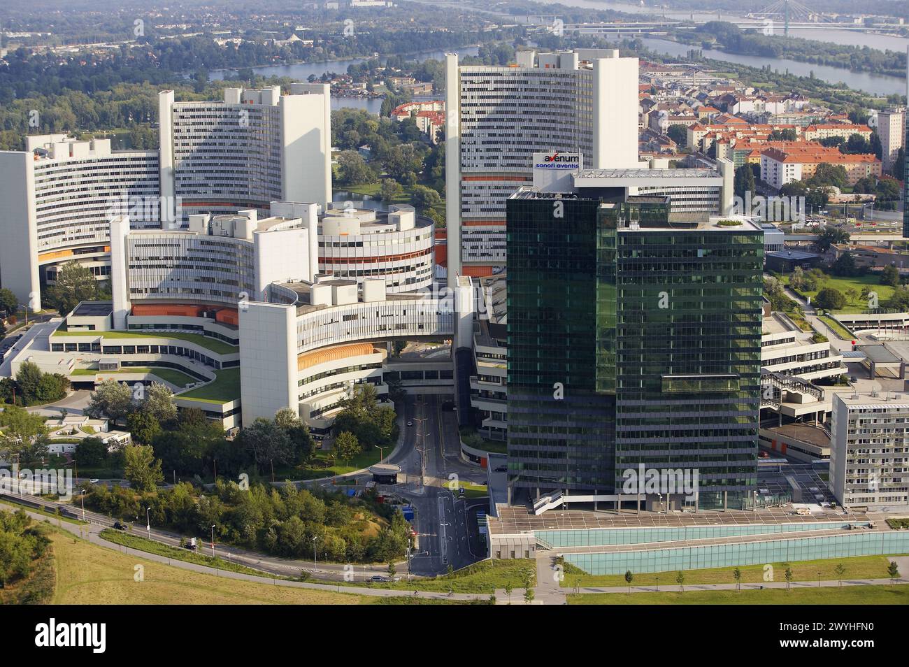 Vienna International Centre (VIC) aka UNO City, campus and building ...