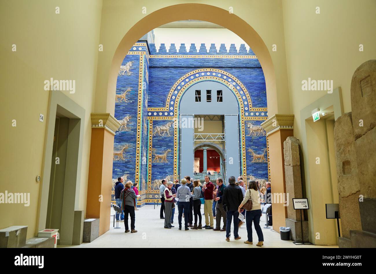 Ishtar Gate of the ancient city of Babylon, Pergamon Museum, Berlin ...