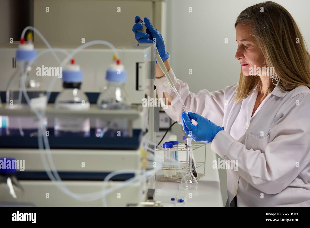 HPLC. High-performance liquid chromatography. High-pressure liquid ...