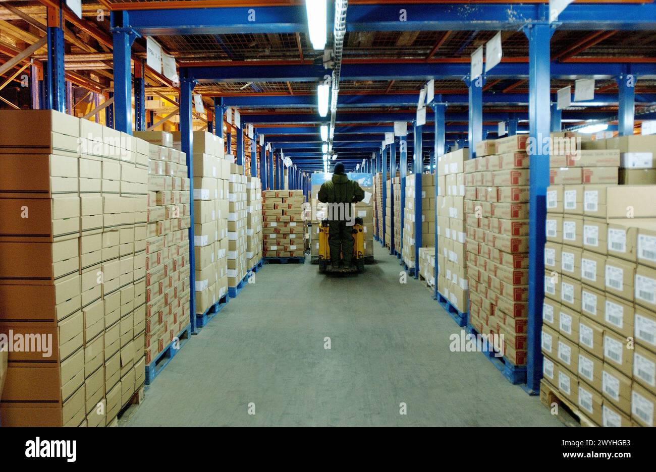 Frozen food industry, cold-storage area. Navarre. Spain Stock Photo - Alamy