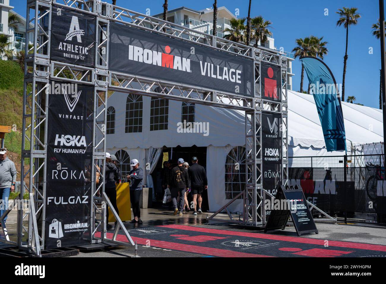 Oceanside, California, USA. 5th Apr, 2024. The entrance to the Ironman ...