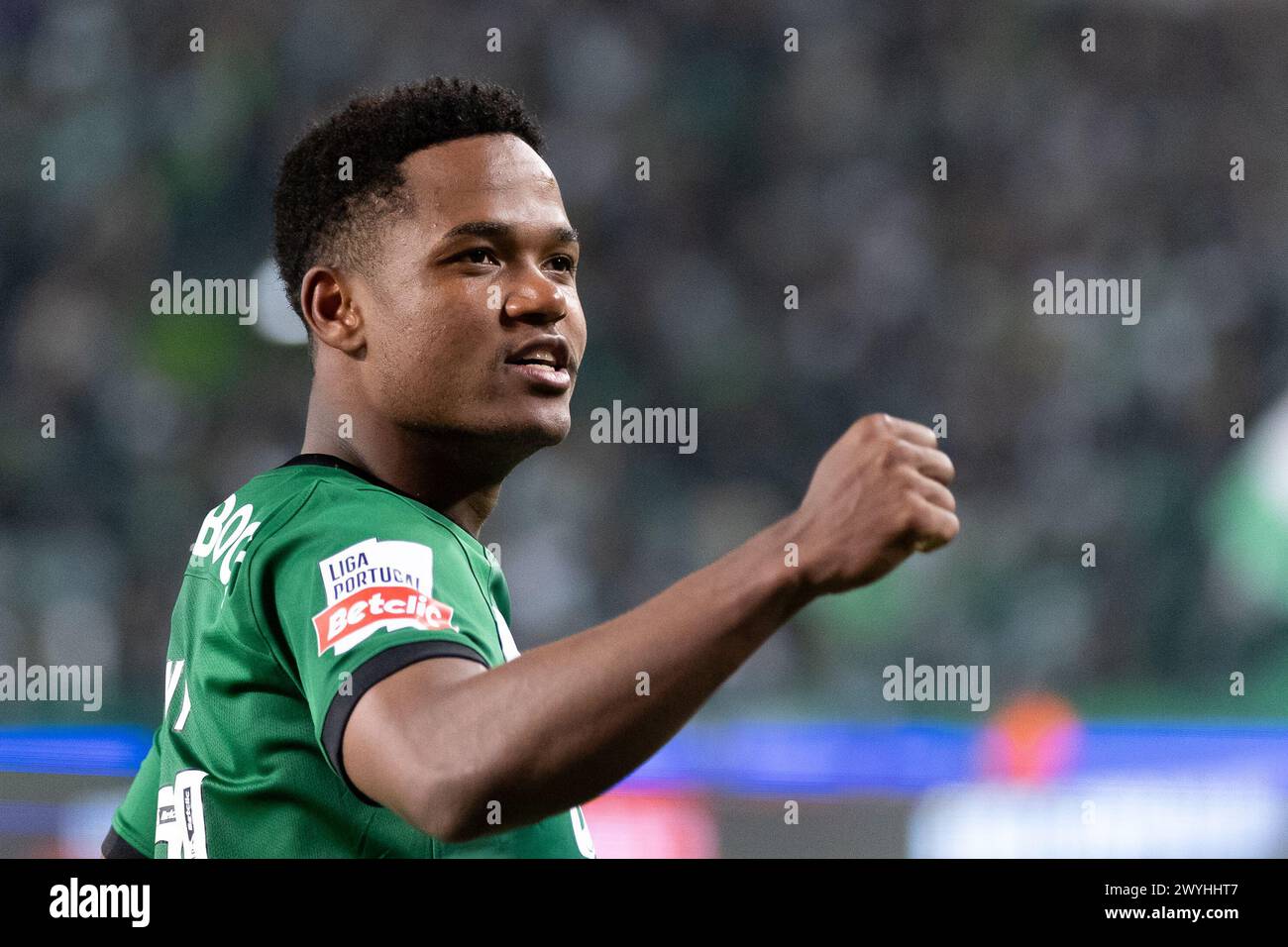 April 06, 2024. Lisbon, Portugal. Sporting's defender from Mozambique ...