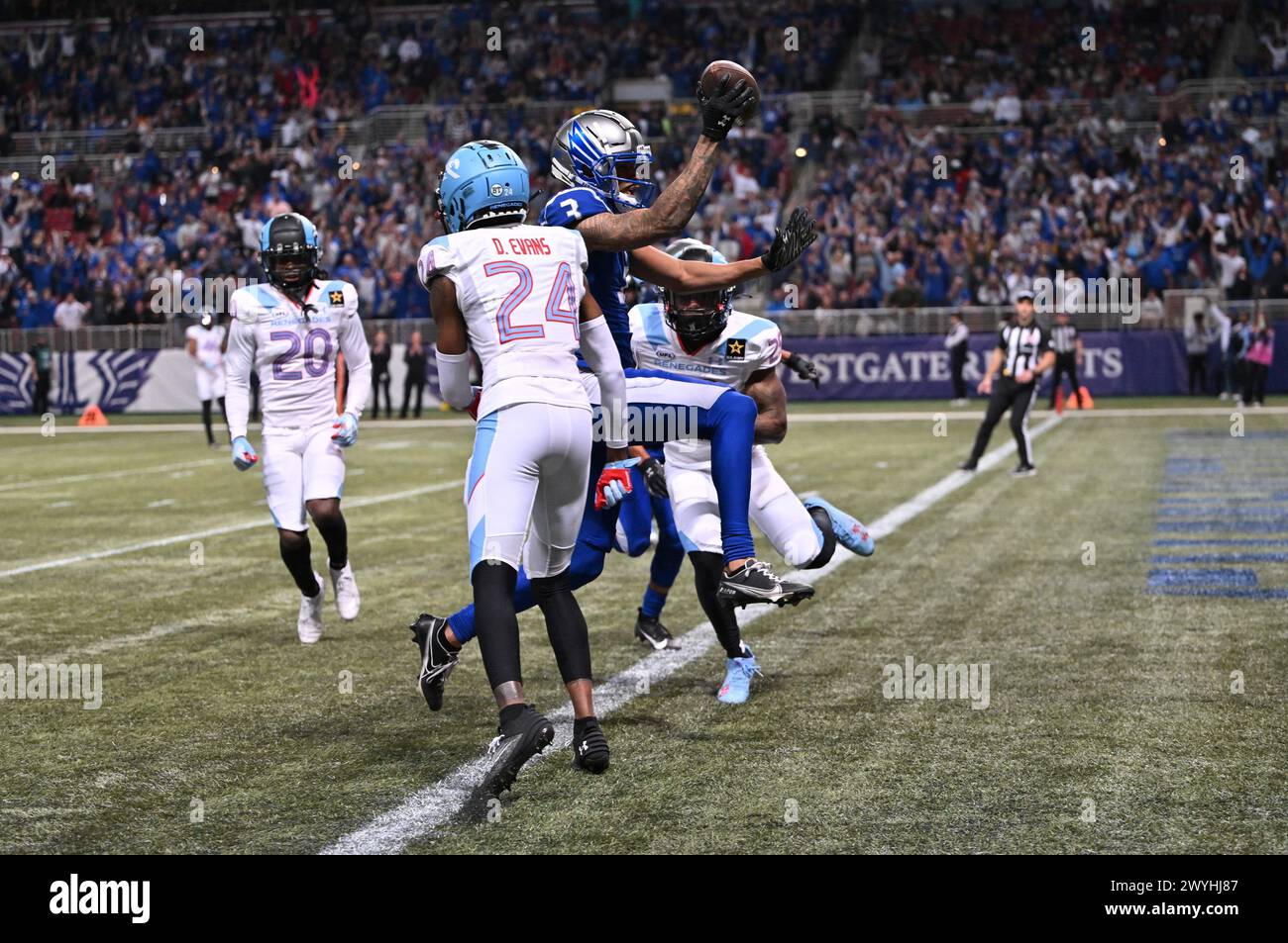 St. Louis, Missouri, USA. 6th Apr, 2024. St. Louis Battlehawks wide ...