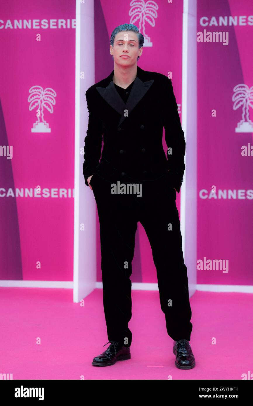 Cannes, France. 06th Apr, 2024. Matteo Sinet attending the Pink Carpet ...