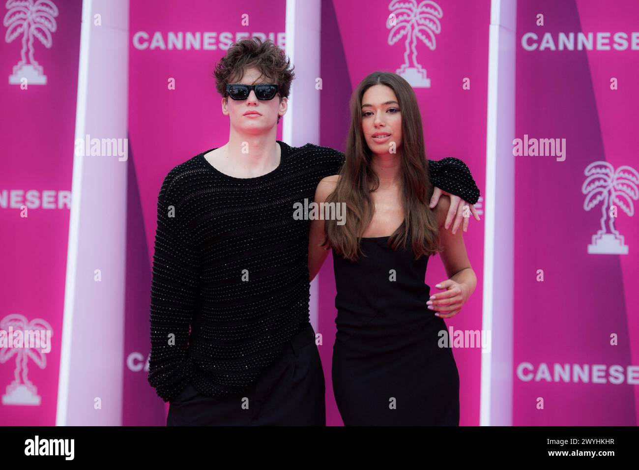 Cannes, France. 06th Apr, 2024. Bach Buquen and Stella Maya attending ...