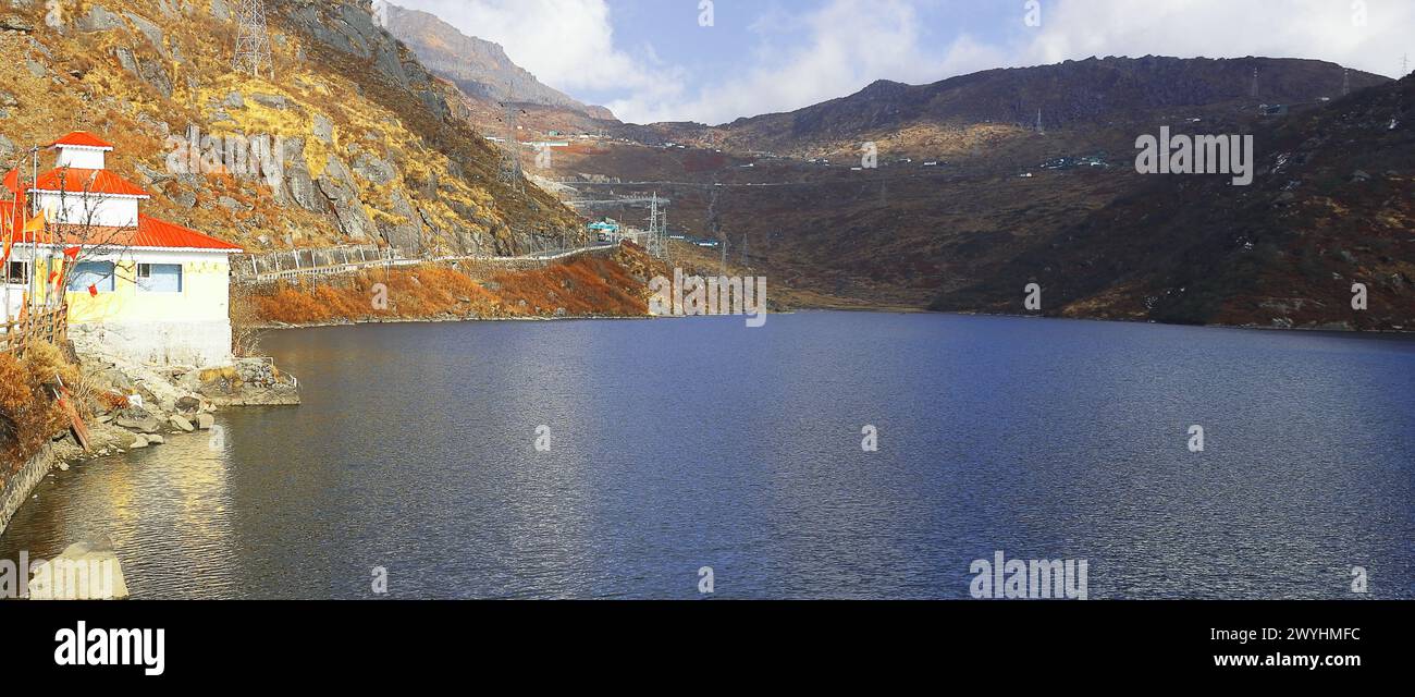 scenic view of beautiful changu lake, a popular tourist destination of ...