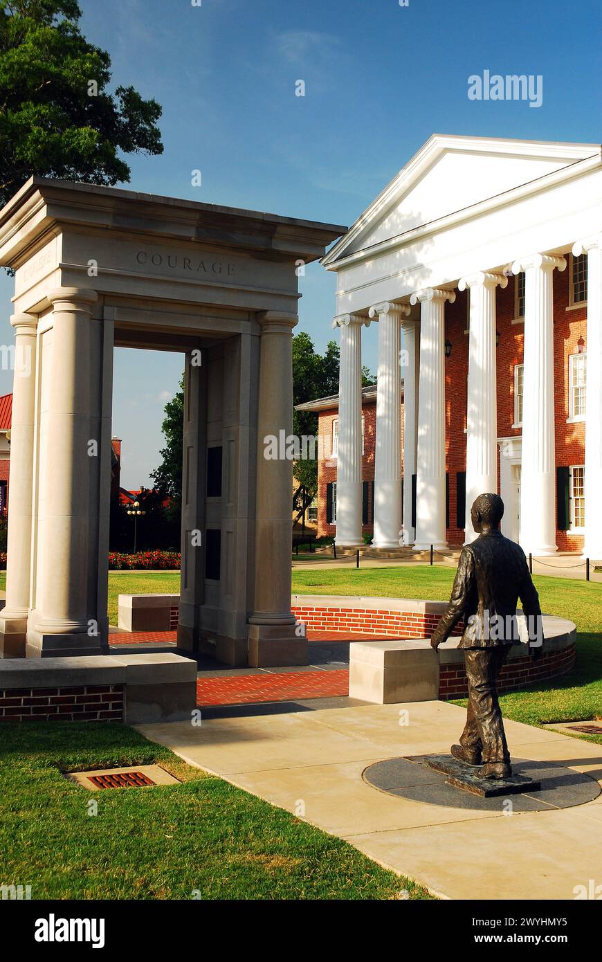 James Meredith Monument stands on the campus of the University of ...