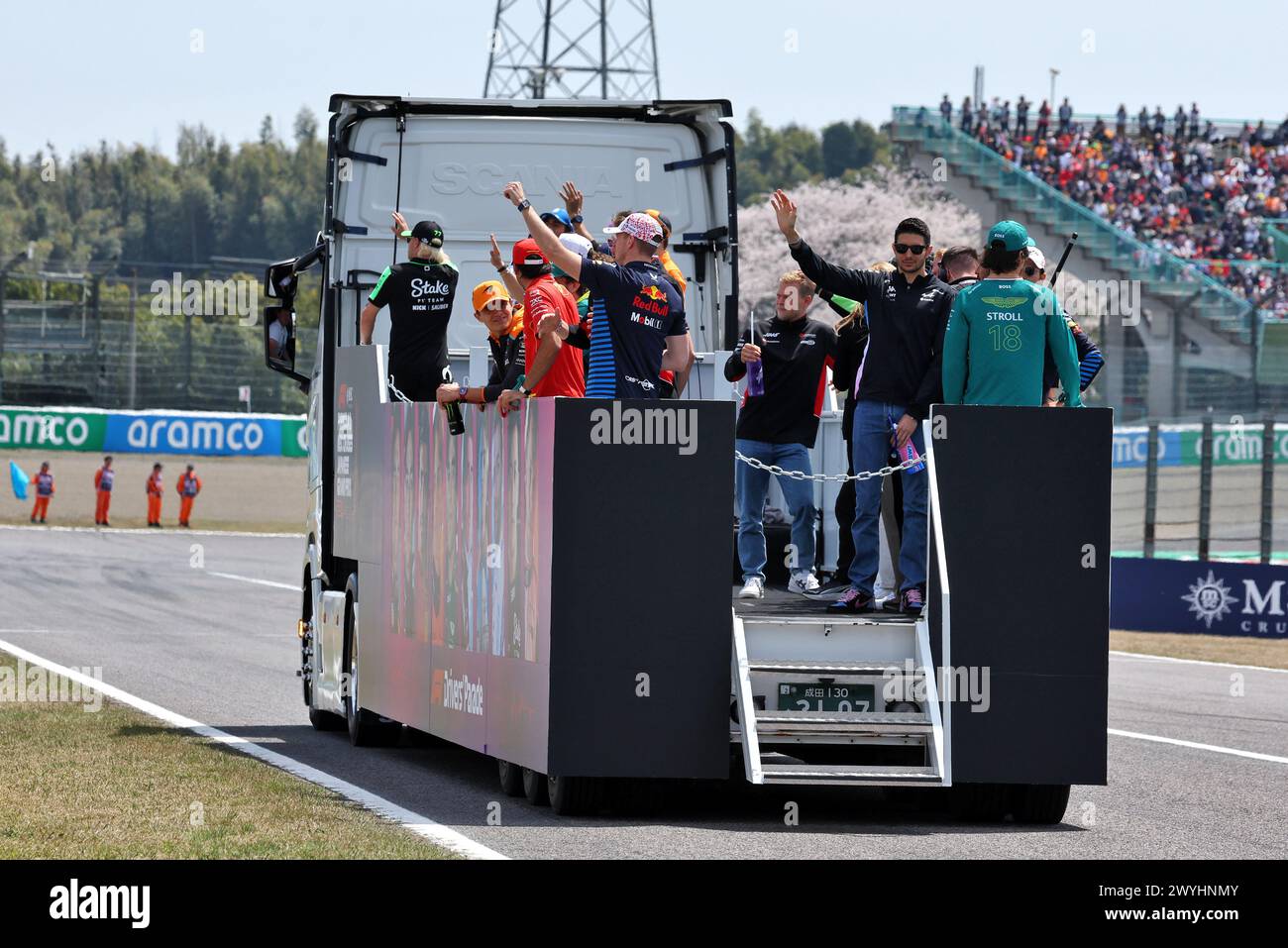 Suzuka, Japan. 07th Apr, 2024. Drivers' Parade. Formula 1 World ...