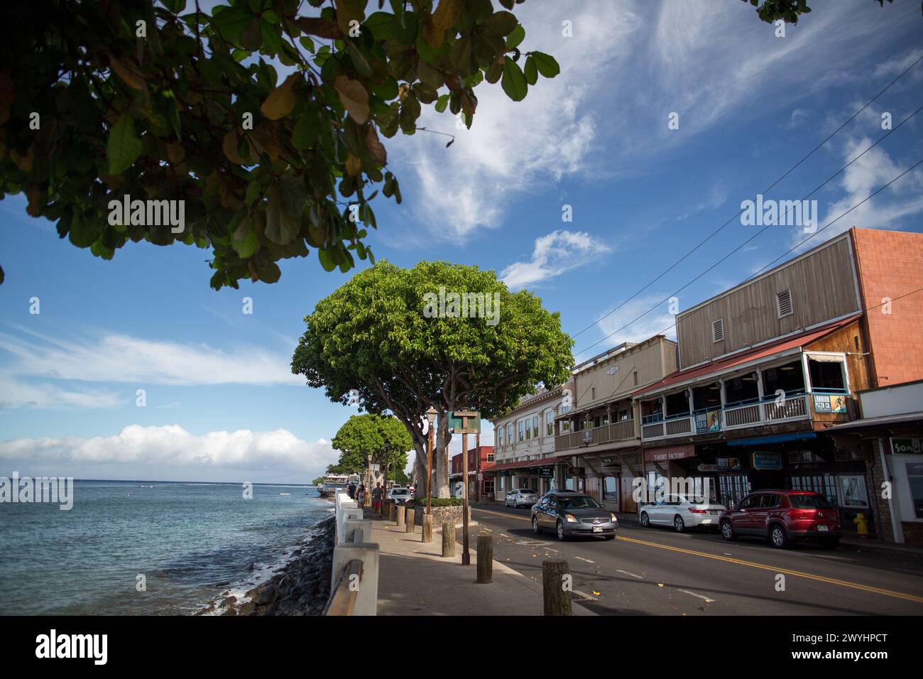 Scenes from the quaint village and streets of Lahaina on the polynesian ...