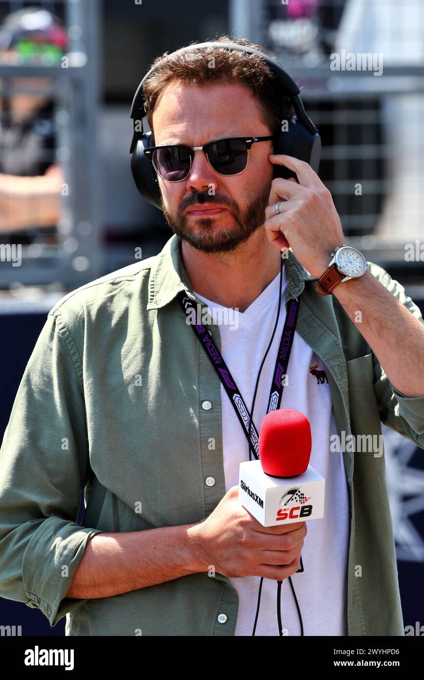 Suzuka, Japan. 07th Apr, 2024. Chris Medland (GBR) Journalist on the ...