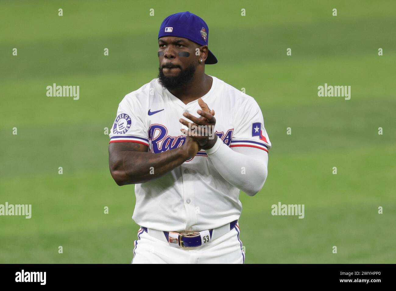 Arlington Texas Usa 6th Apr 2024 Texas Rangers Outfielder Adolis