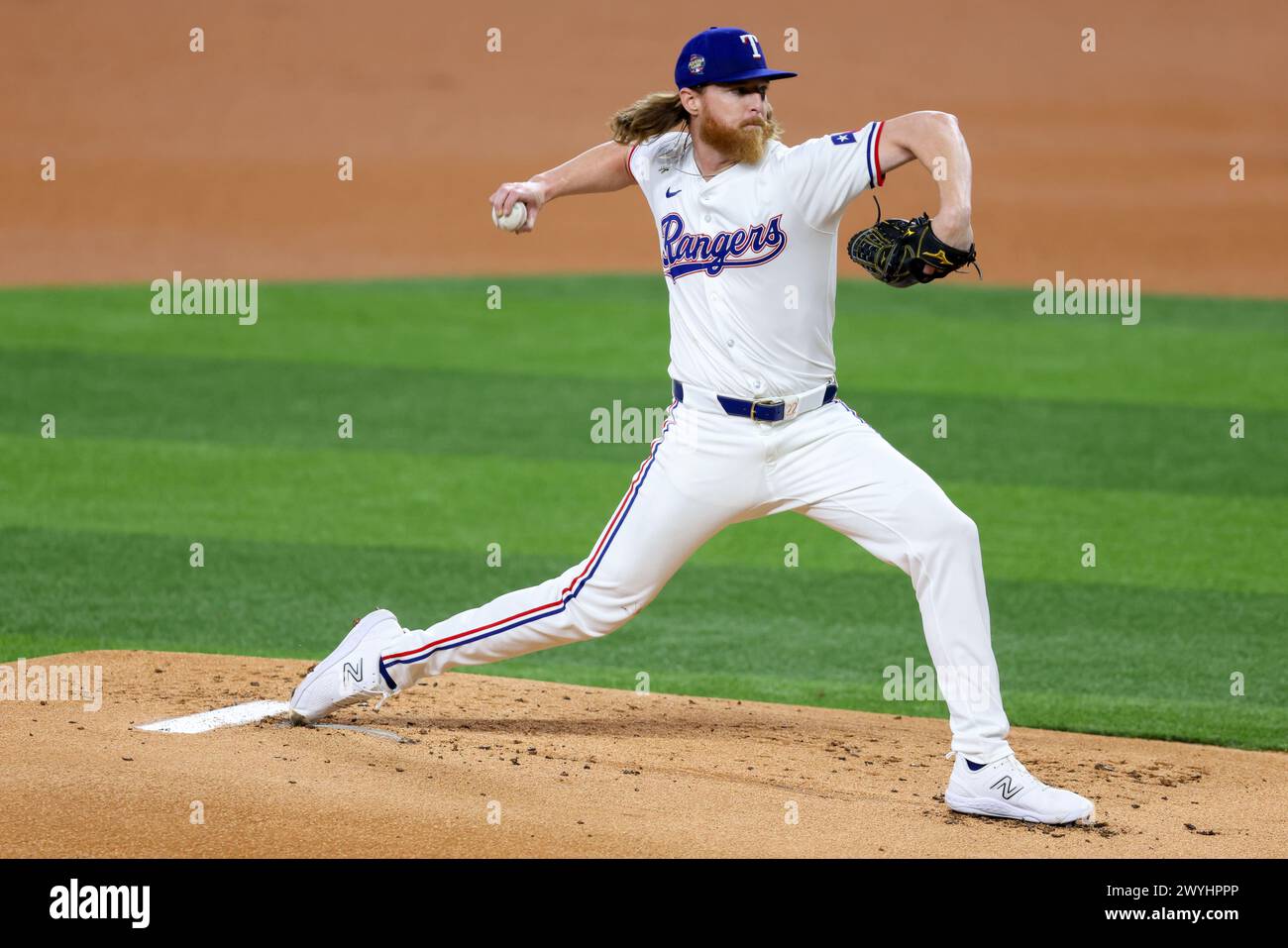 Arlington, Texas, USA. 6th Apr, 2024. Texas Rangers pitcher Jon Gray ...