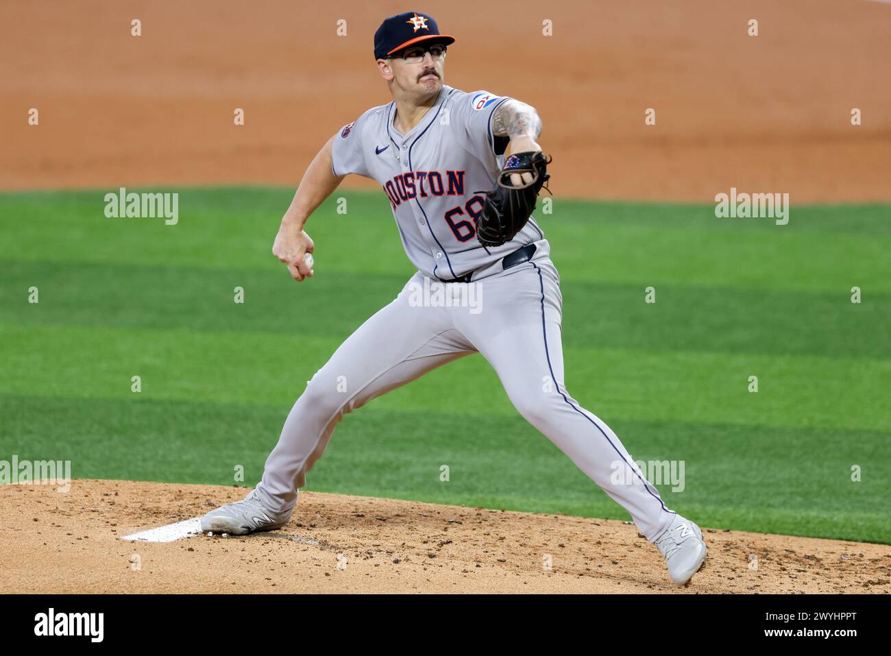 April 6, 2024: Houston Astros pitcher J.P. France (68) delivers a pitch ...