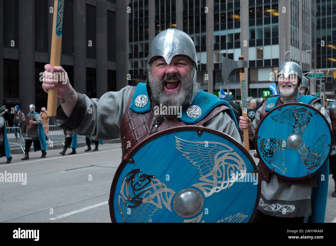 New York, United States. 06th Apr, 2024. Parade participants wearing ...