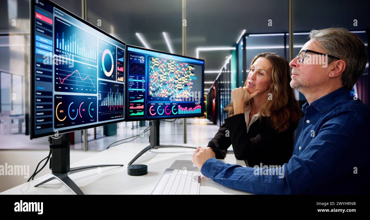 Performance Analytics Dashboard Tech On PC Screen. Computer Dashboard ...