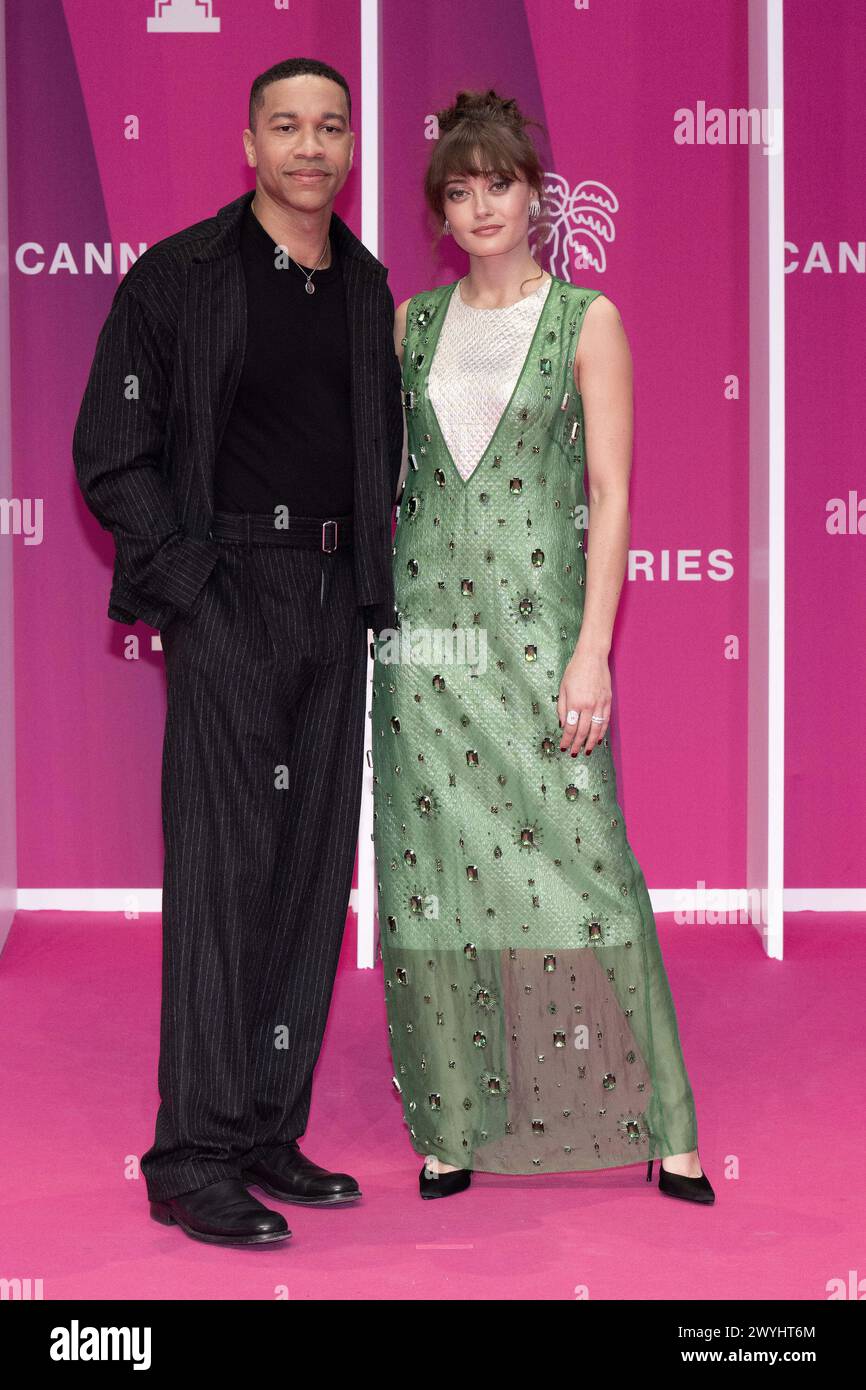 Cannes, France. 06th Apr, 2024. Aaron Moten and Ella Purnell attend the ...