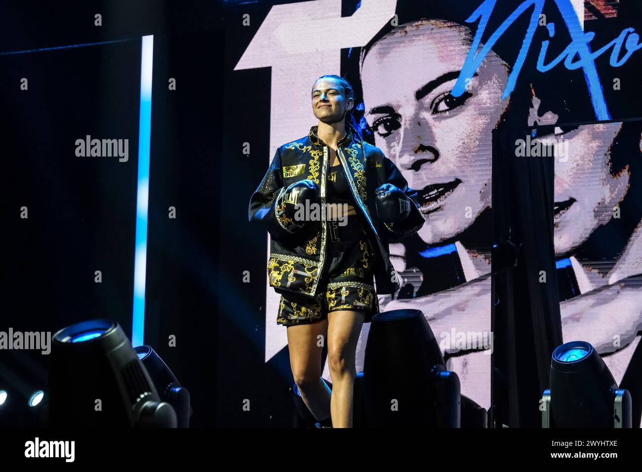 Las Vegas, USA. 6th Apr, 2024. Skye Nicholson makes her way into the ...