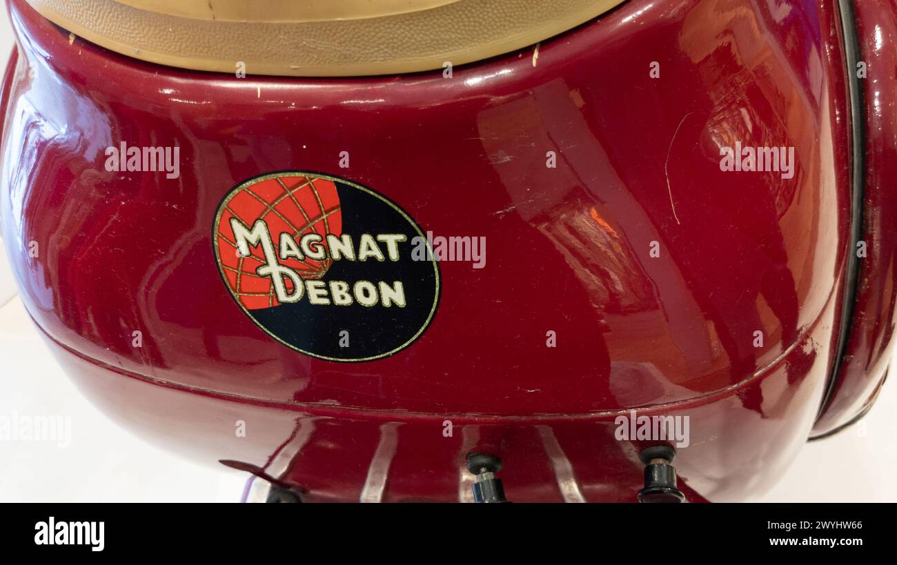 Bordeaux , France - 04 02 2024 : Magnat Debon ancient classic vintage ...