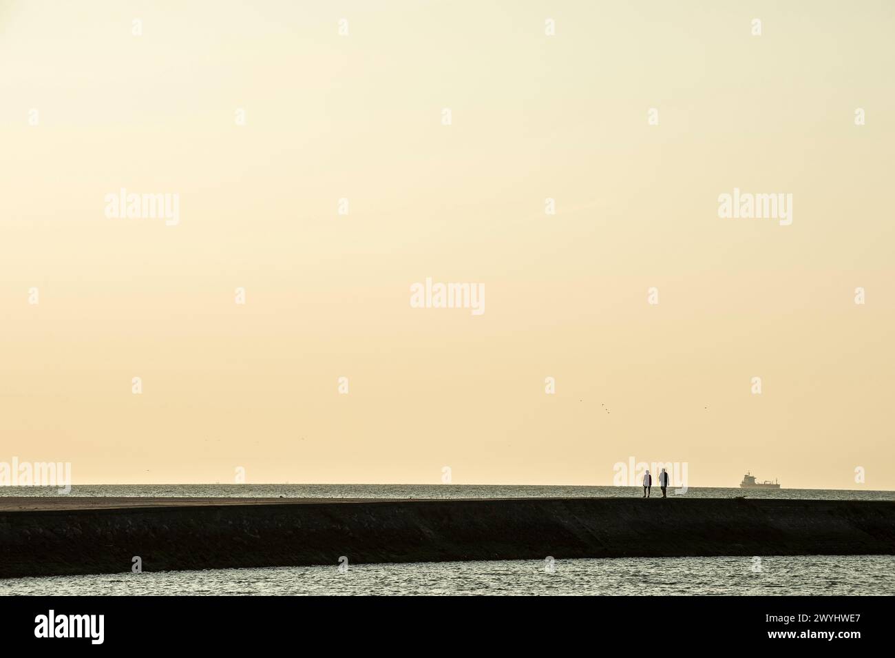 Beach, pharo and cabins in Petit-Fort Philippe nearby Gravelines La ...