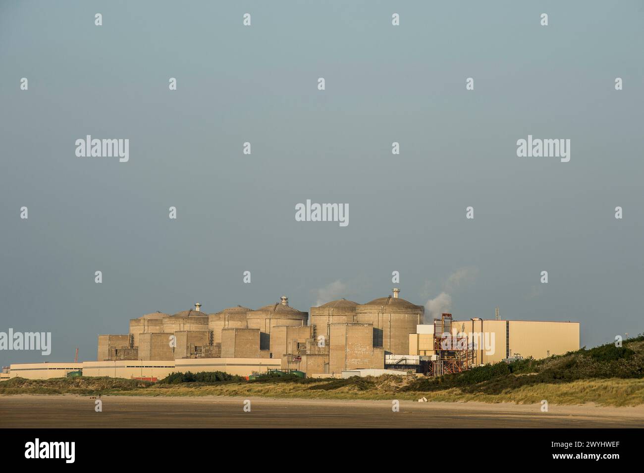 Beach, pharo and cabins in Petit-Fort Philippe nearby Gravelines View ...