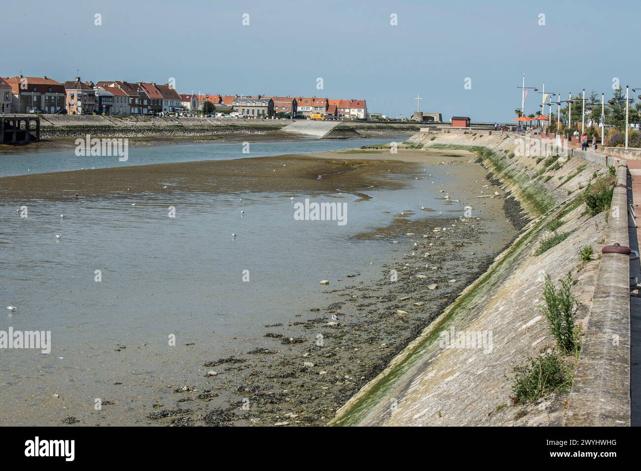 Beach, pharo and cabins in Petit-Fort Philippe nearby Gravelines La ...