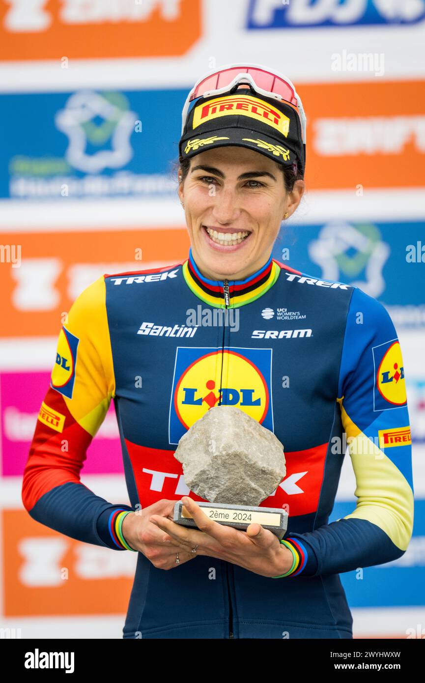 Roubaix, France. 06th Apr, 2024. Italian Elisa Balsamo of Lidl-Trek ...