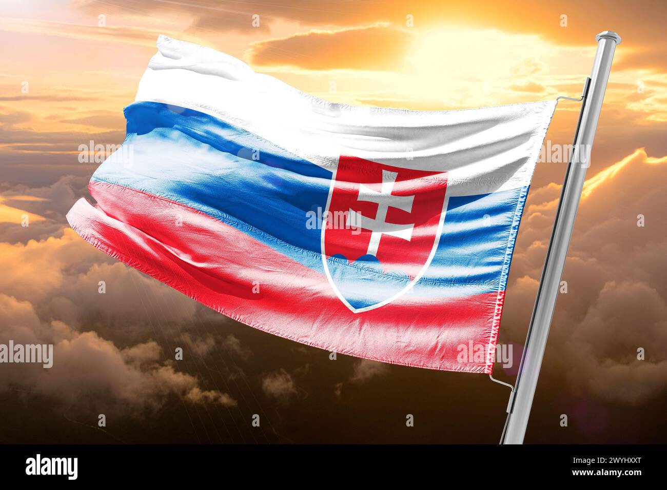 Flag of Slovakia The current form of the national flag of the Slovak ...