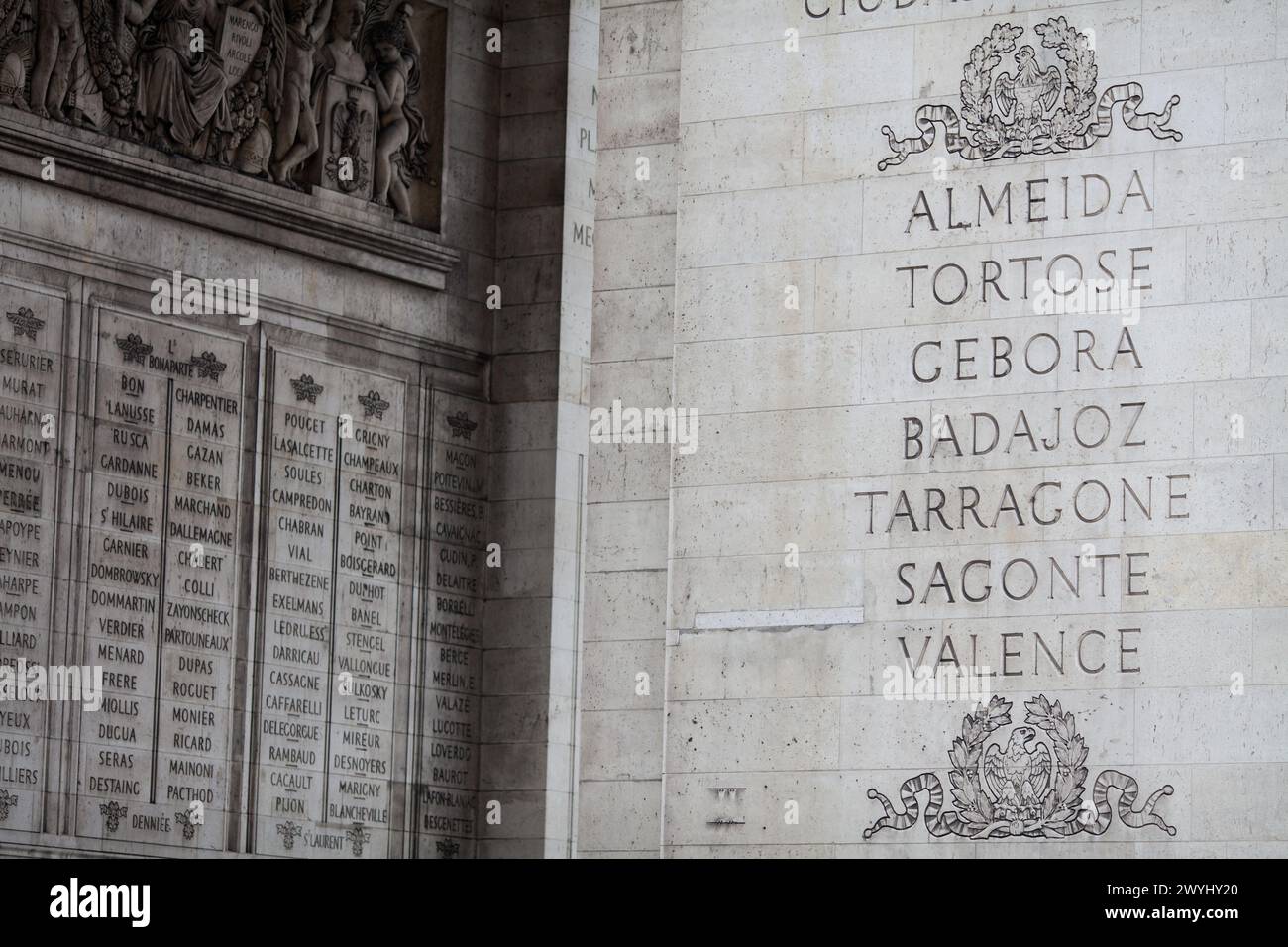 The Triumphal Arch commemorates the French Revolution, the Napoleonic ...
