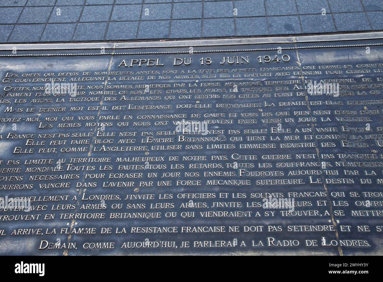 Appel 18 juin hi-res stock photography and images - Alamy