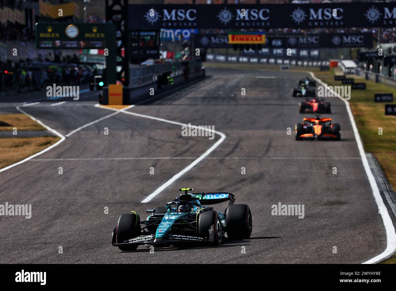 Suzuka, Japan. 07th Apr, 2024. Fernando Alonso (ESP) Aston Martin F1 ...