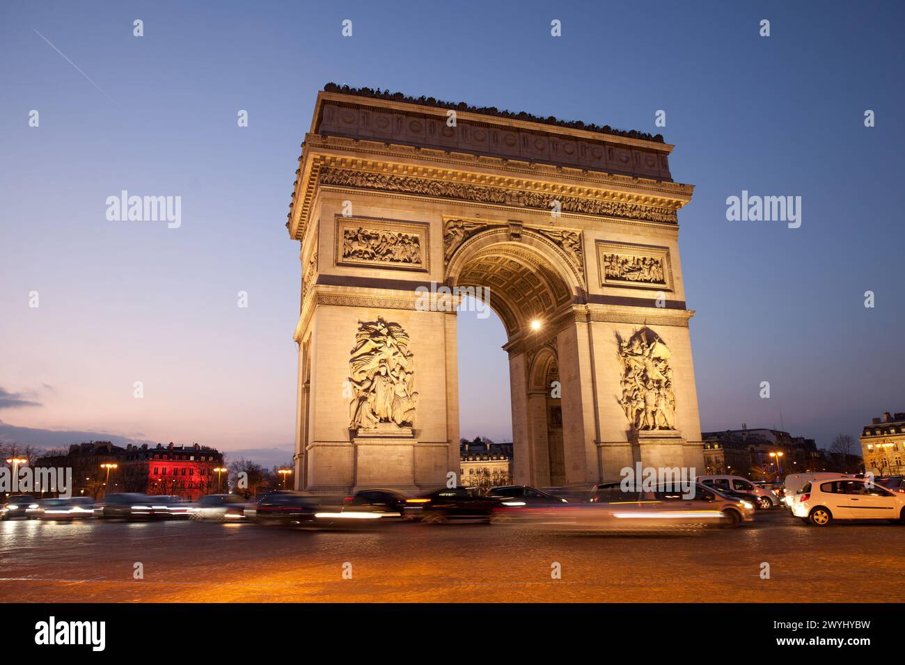 The Triumphal Arch commemorates the French Revolution, the Napoleonic ...