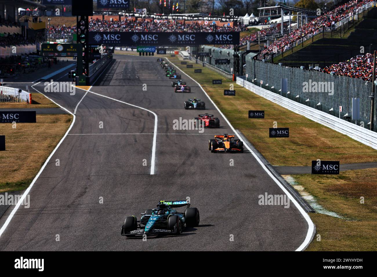 Suzuka, Japan. 07th Apr, 2024. Fernando Alonso (ESP) Aston Martin F1 ...