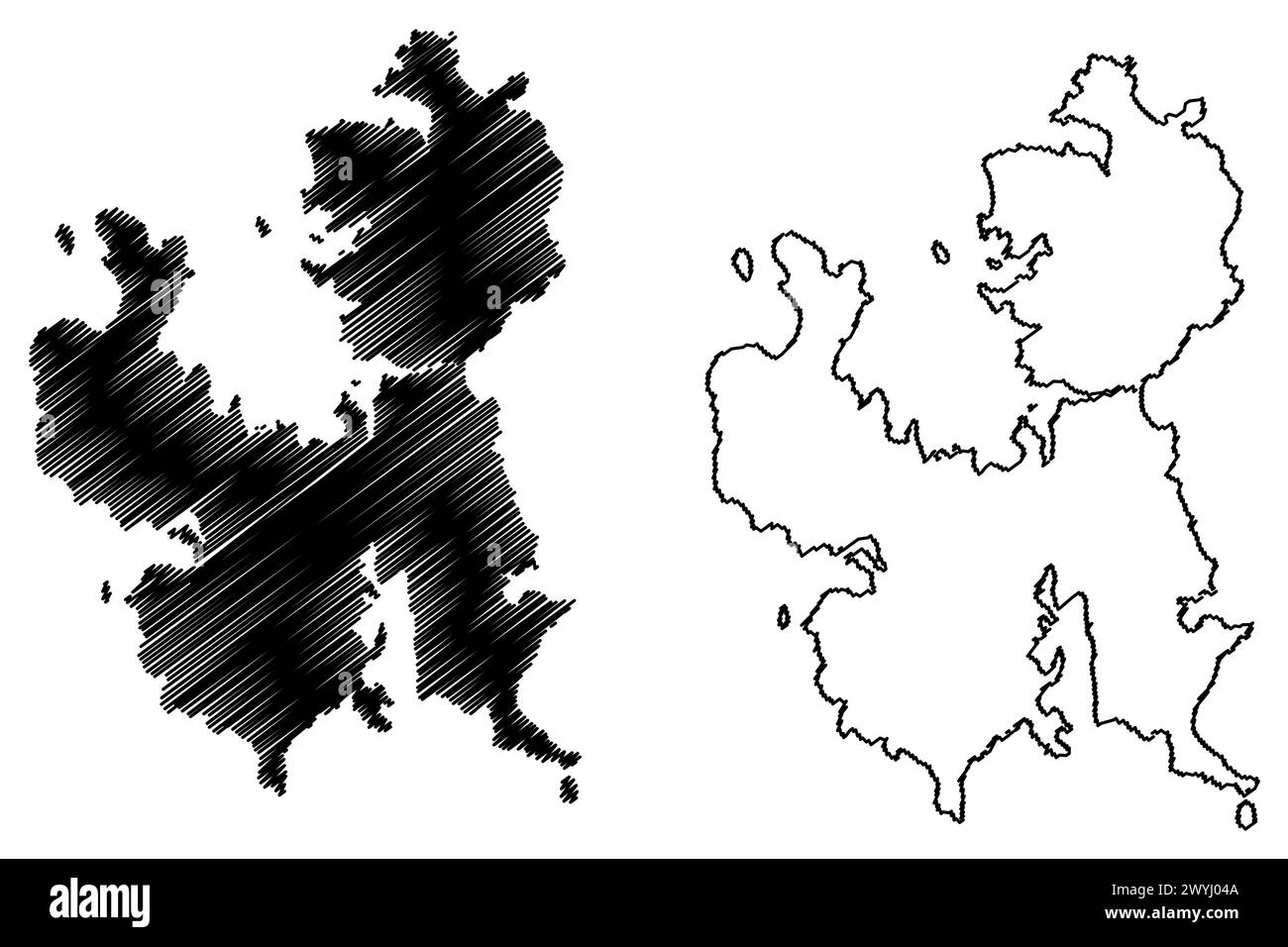 Tasman outline map hi-res stock photography and images - Alamy
