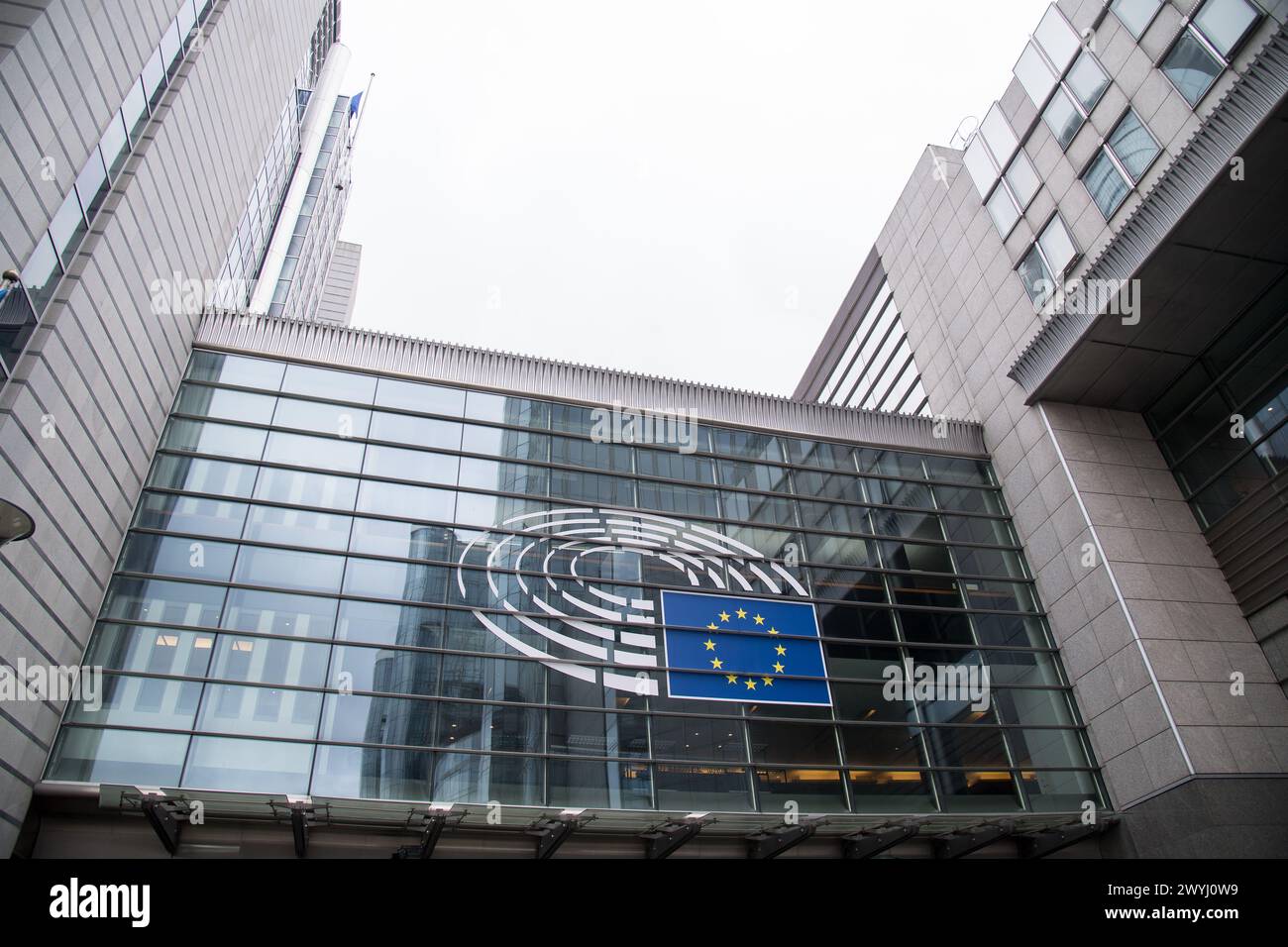 Paul-Henri Spaak building of the European Parliament seat in Espace ...