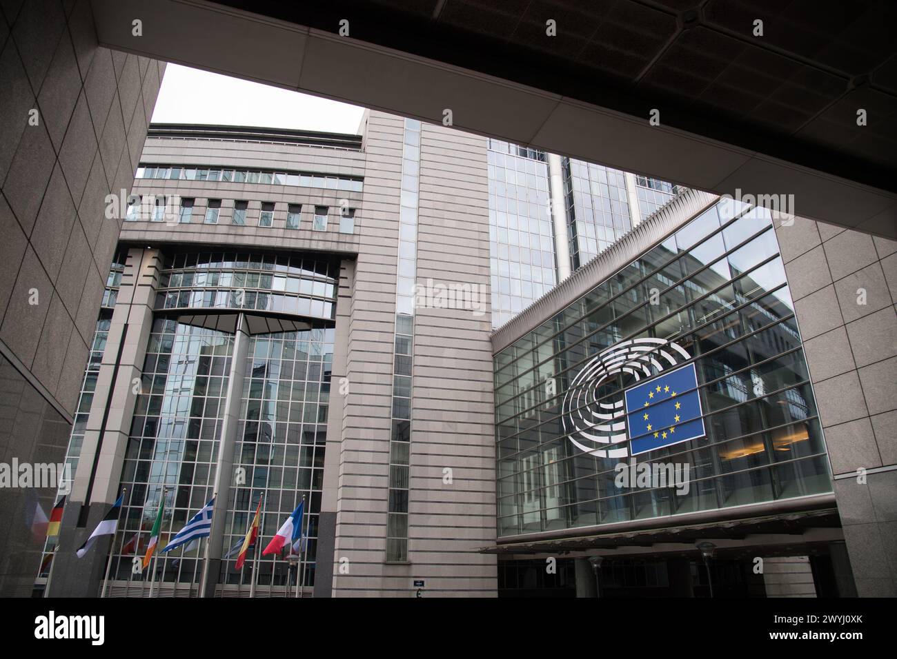 Paul-Henri Spaak building of the European Parliament seat in Espace ...