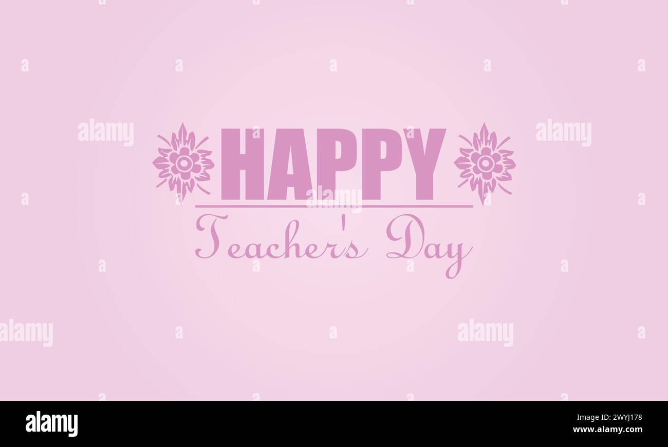 Happy Teachers Day Tribute Inspiring Text Designs Stock Vector Image ...
