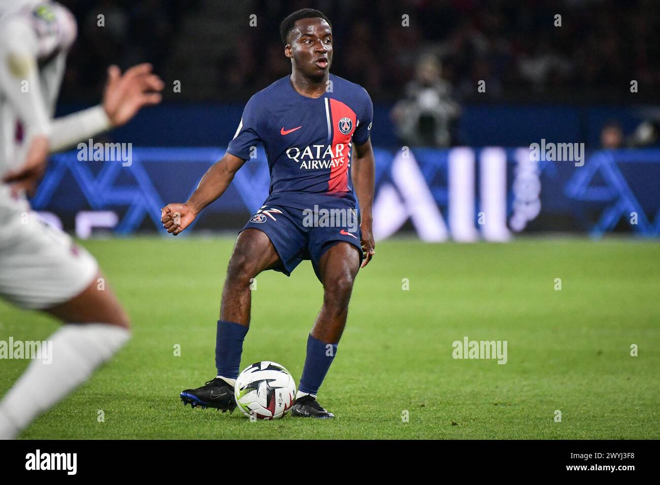 Paris, France. 06th Apr, 2024. Paris Saint-Germain's defender Yoram ...