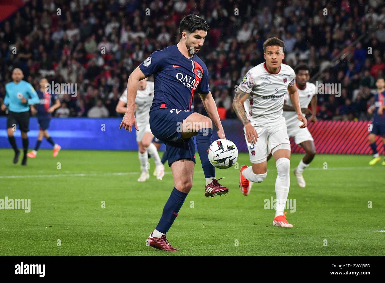 Paris, France. 06th Apr, 2024. Paris Saint-Germain's midfielder Carlos ...