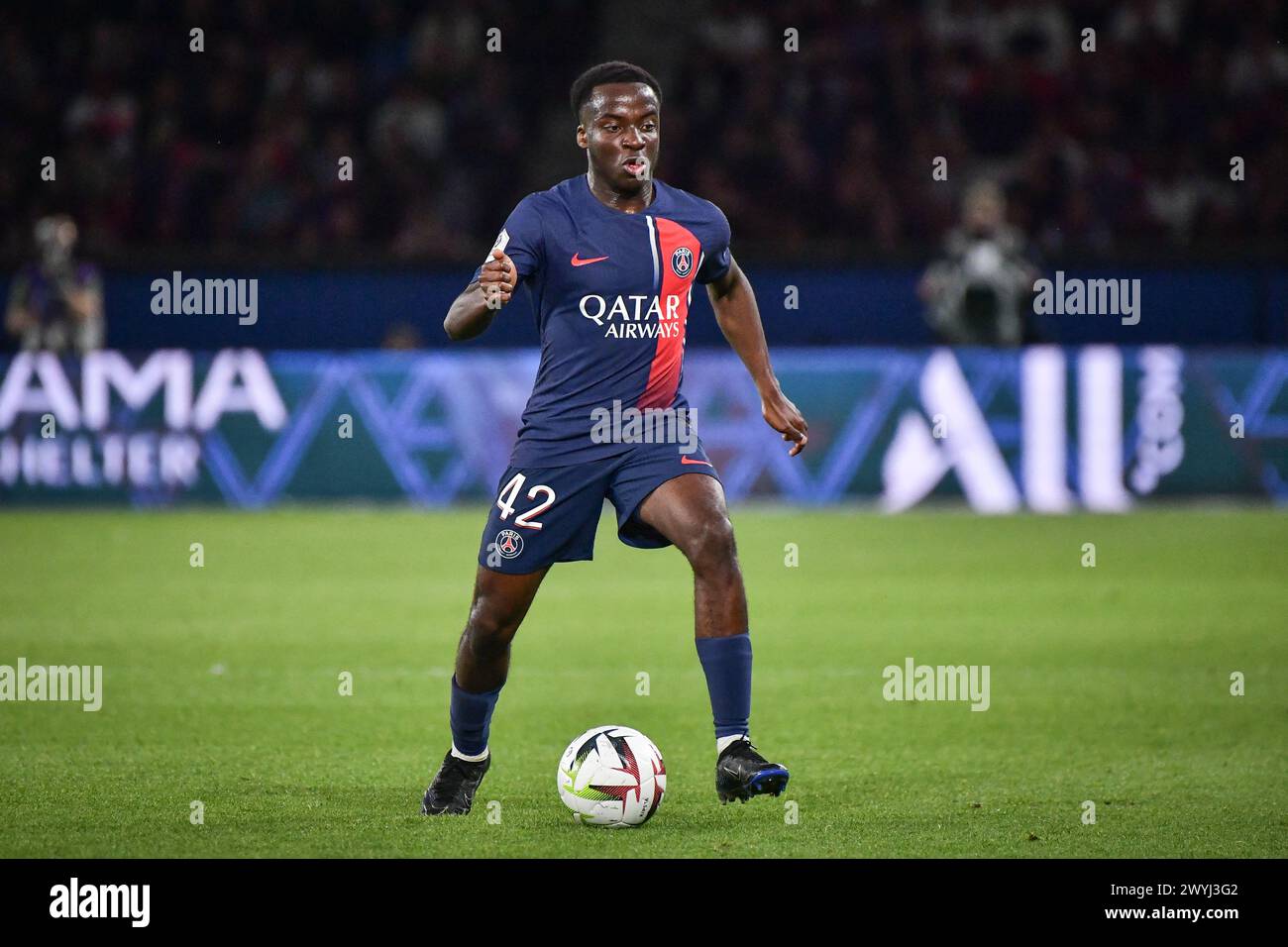 Paris, France. 06th Apr, 2024. Paris Saint-Germain's defender Yoram ...