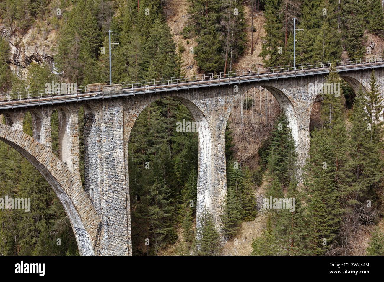 Panoramatic views of Wiesen Viaduct from south view point Stock Photo ...