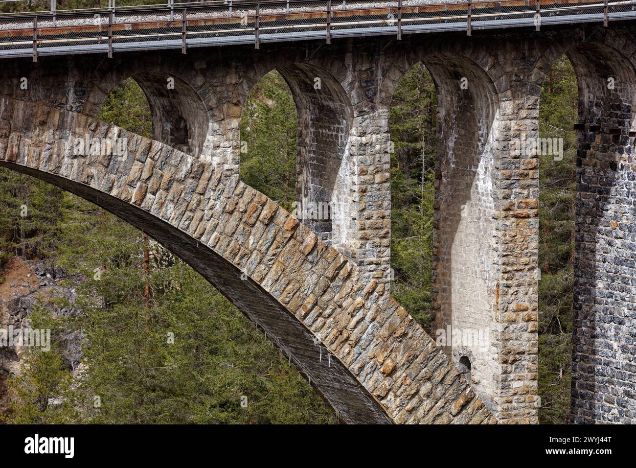 Detail views of Wiesen Viaduct from south view point Stock Photo - Alamy