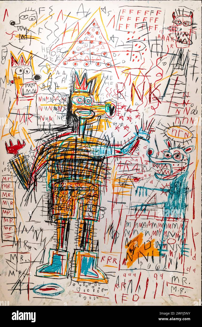 Jean michel basquiat art hi-res stock photography and images - Alamy