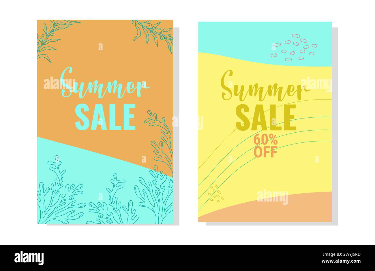 Summer sale layout template for banner coupon. Collection special ...