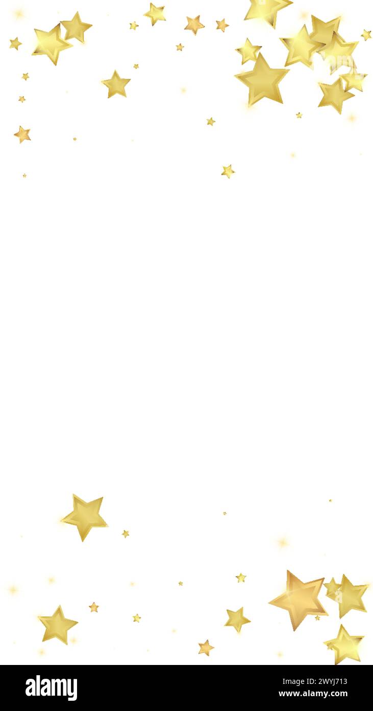 Magic stars vector overlay. Gold stars scattered around randomly ...