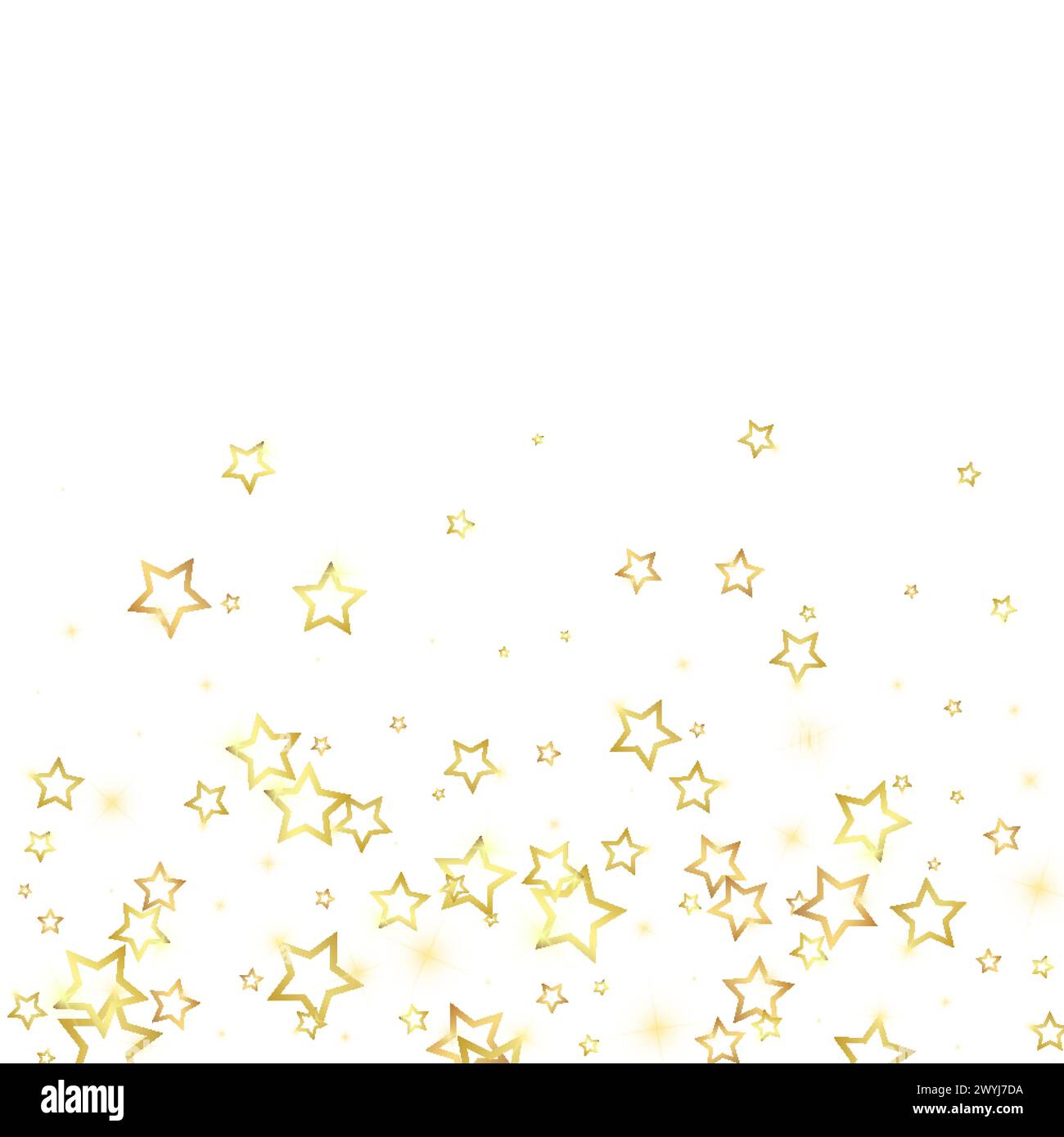 Starry night fairy tale background. Cute sparkling twinkles, christmas ...