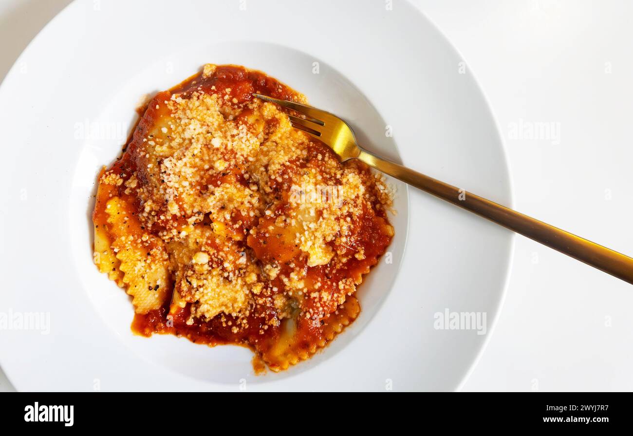 Ravioli stuffed pasta Stock Photo - Alamy