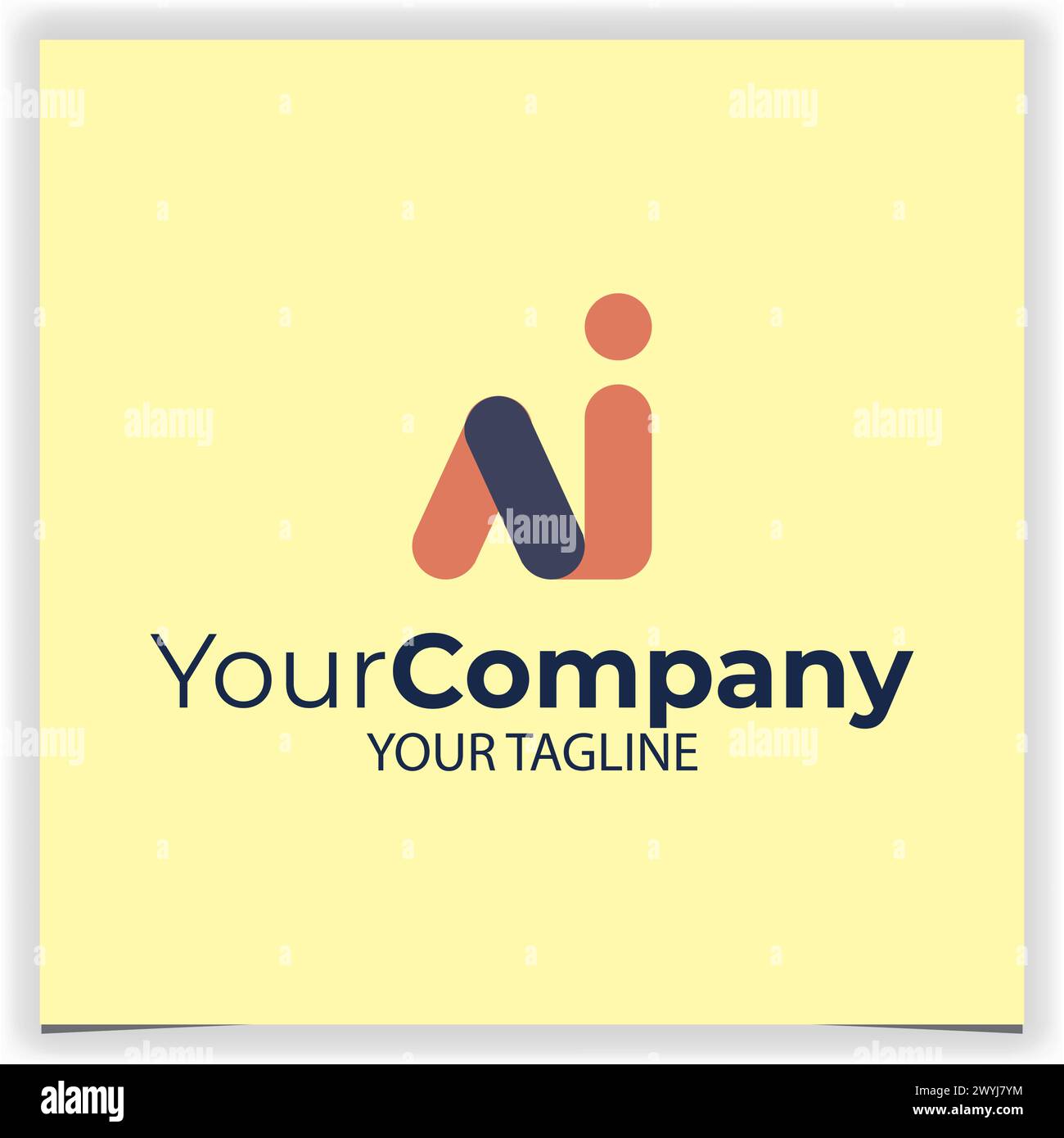 Letter ai logo design template vector Stock Vector Image & Art - Alamy