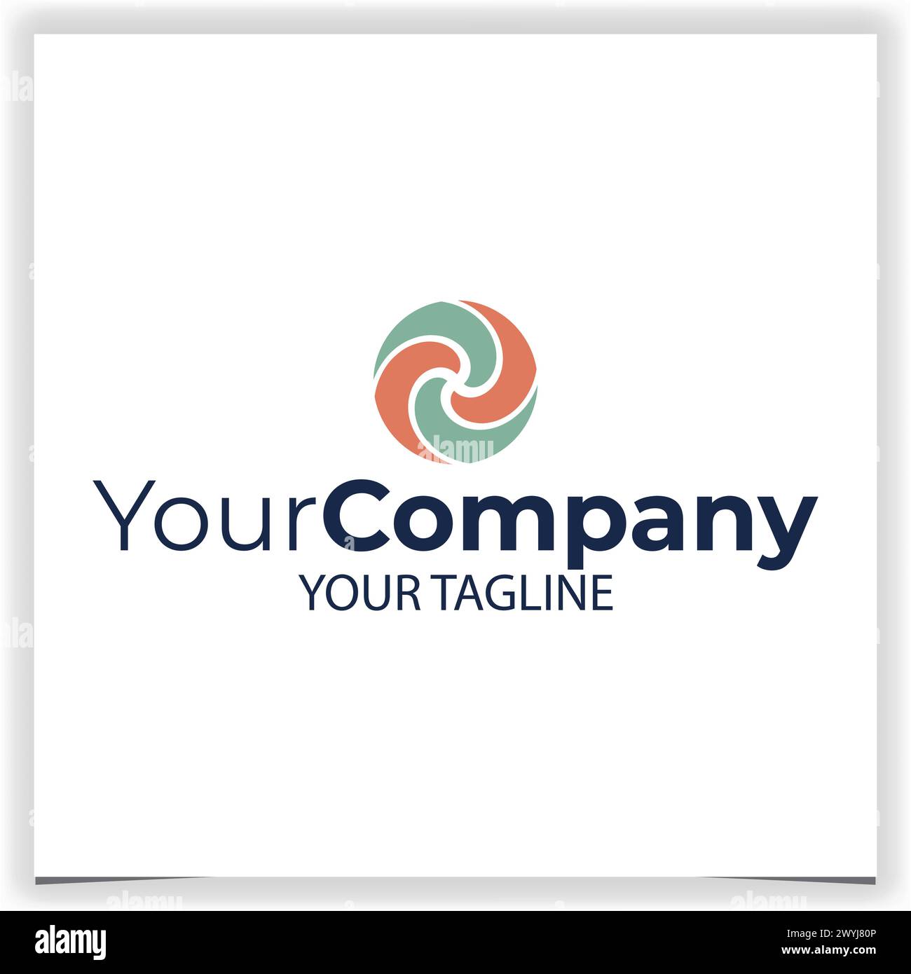 twist circle logo design template vector Stock Vector Image & Art - Alamy