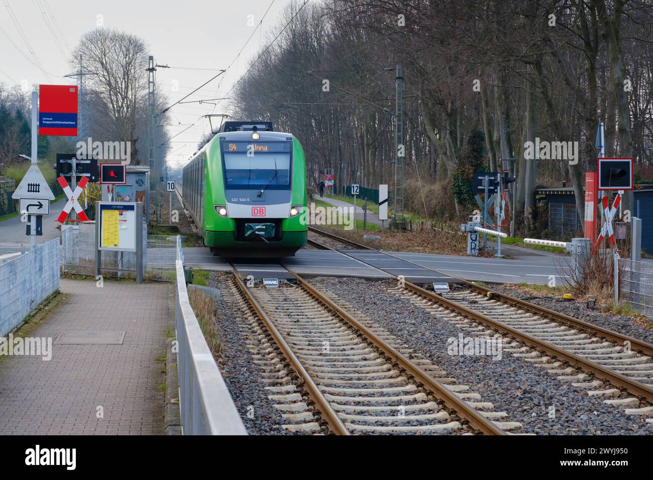 Local traffic trainon the railway line Stock Photo - Alamy