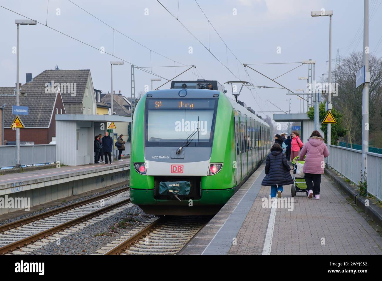 Local traffic trainon the railway line Stock Photo - Alamy
